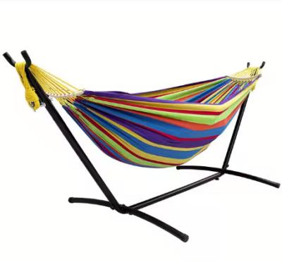 China Outdoor Furniture Wrought Iron Hammock Stand For Soft And Comfortable Relaxation for sale
