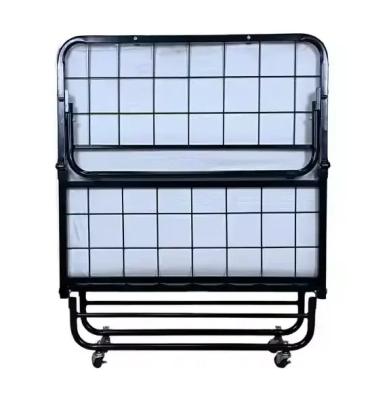 China Mail Packing Included Easy Assembly Folding Metal Bed Frame for sale