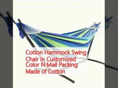 Cotton Hammock Swing Chair in Customized Color N Mail Packing Made of Cotton