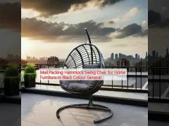 Emballage du courrier Hammock fauteuil pivotant pour meubles de maison en noir Général