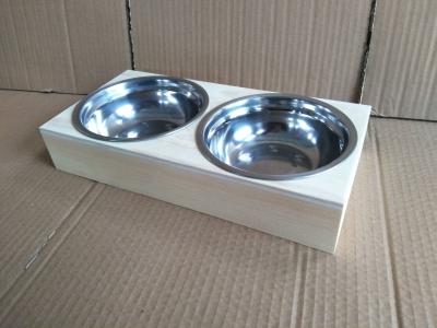 China Pet wooden feeding rack/dog food rack/dog food tray/cat food rack for sale