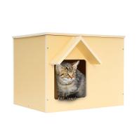 Quality Hot Selling Outdoor Waterproof Feral Cat Shelter Wooden Stray Cat Condo Cat for sale