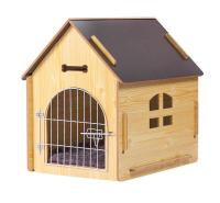 Quality Hot Selling Indoor and Outdoor Breathable Dog Crate Wooden Pet House With Roof for sale