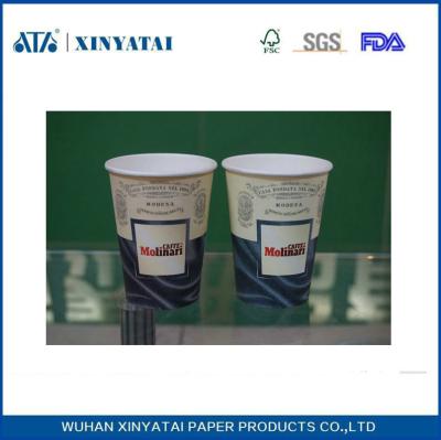 Cina Il PE stampa offset/di Flexo ha ricoperto le tazze di carta a parete semplice per colore di rossi carmini bianchi del tè o del caffè multi in vendita