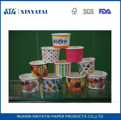 Cina Monouso di carta gelato Coppe 12oz stampati personalizzati Tazze e ciotole di carta in vendita