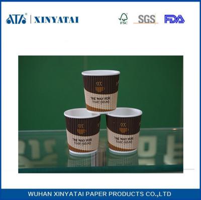 Cina Riciclato carta su misura tazze, tazze di carta piccola ondulazione per caffè da asporto o Soda in vendita