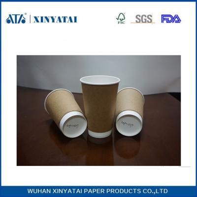 Cina 10oz Brown Kraft Bicchieri di carta per caffè, doppia parete di carta Espresso Coppe in vendita