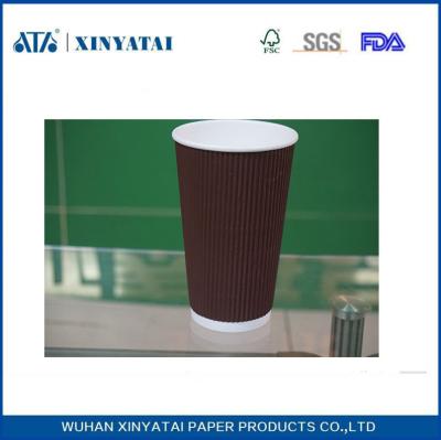 Cina Isolati stampa multi colore Ripple carta tazze, biodegradabili carta Espresso Coppe in vendita
