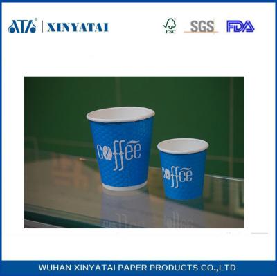 Cina Misura Ripple carta tazze di caffè, stampa personalizzata Bicchieri di carta all'ingrosso 4 Oz - 12 oz in vendita