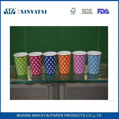 Cina 8 - 16 once Doppio PE rivestito stampa personalizzata Bicchieri di carta per Cold Bevande Multi Color in vendita