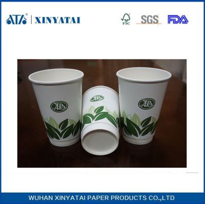 Cina USA e getta 16oz isolati tazze di carta doppie / carta personalizzato bere tazze in vendita