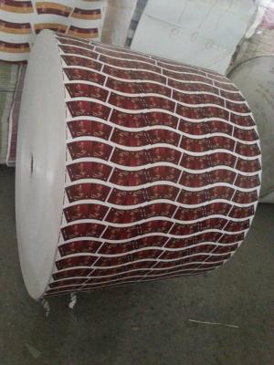 Cina Red Flexo stampato rotolo di carta biodegradabile su misura stampa rotoli di carta in vendita