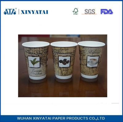 Cina Eco-amichevole riciclabili prendere distanza doppia tazza di carta in vendita