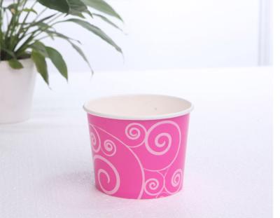 Cina Il gelato di carta variopinto foggia a coppa le tazze di carta all'ingrosso isolate per la bevanda fredda in vendita