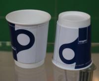 China Custom Disposable Coffee Cups PE Coating Paper Offset Flexo Printing for sale