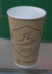 Cina Copertura piana antiscivolo delle tazze di caffè dell'ondulazione dell'isolamento su ordinazione di logo per bevanda calda/fredda in vendita