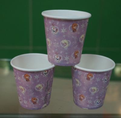 China Copos de papel descartáveis de parede do tamanho pequeno os únicos forram a prova de copos para a bebida 3oz à venda
