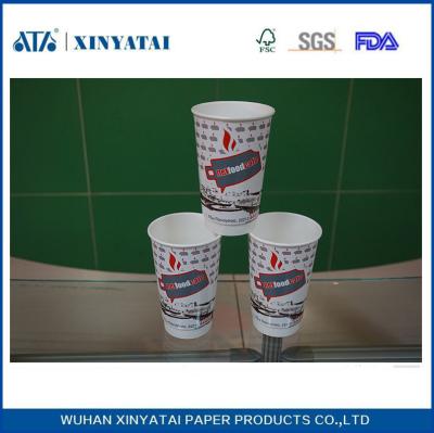 Cina Tazze di caffè a doppia parete doppie delle tazze di carta di stampa su ordinazione 16oz 500ML in vendita