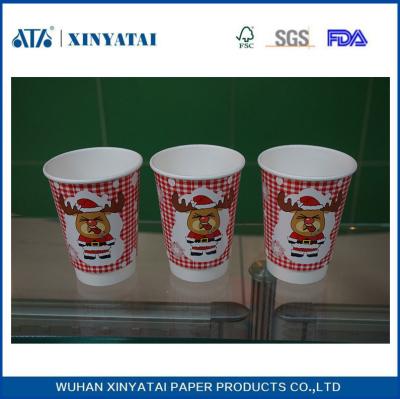 Cina 400ml ha isolato le tazze di caffè di carta con le coperture/tazze di caffè di carta doppie in vendita