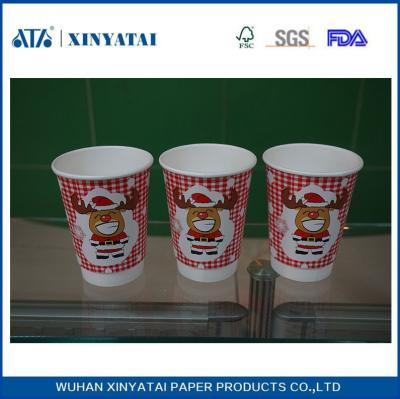 Cina 400ml ha isolato le tazze di caffè di carta con le coperture/tazze di caffè di carta doppie in vendita