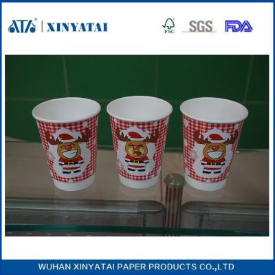 Cina 400ml ha isolato le tazze di caffè di carta con le coperture/tazze di caffè di carta doppie in vendita