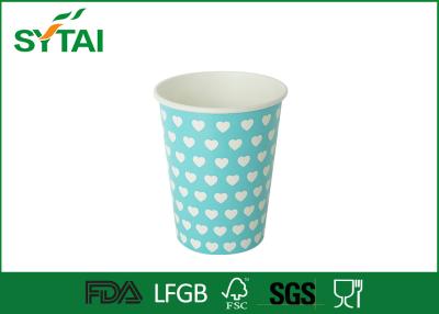 Cina Food Grade 7 oz Inchiostro Flexo stampati sola parete Bicchieri di carta per bere caffè e tè in vendita