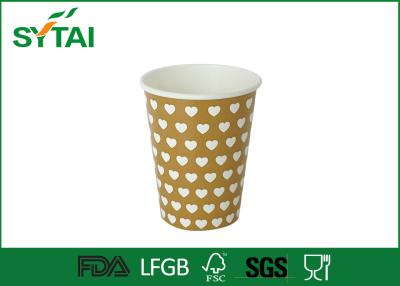 Cina Tazze di carta a parete semplice su misura per il succo di Friut o tazze di caffè asportabili 9oz 80 ml in vendita
