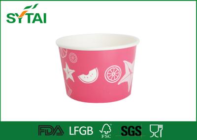 Cina Insalatiera eliminabile su ordinazione delle tazze di carta del gelato della stampa con i coperchi in vendita