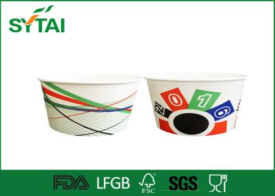 Cina Tazze di carta su misura del gelato del commestibile, ciotola di carta eliminabile 16oz 520ml in vendita