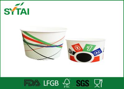 Cina 4 once Stampato Frozen Yogurt tazza di carta, monouso Coppe gelato con PE carta patinata in vendita