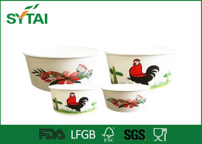 Cina Monouso di carta gelato Coppe 12oz stampati personalizzati Tazze e ciotole di carta in vendita