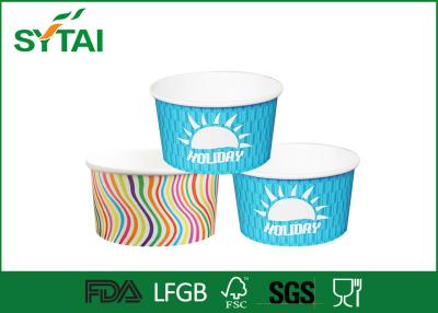 Cina Monouso di carta gelato Coppe 12oz stampati personalizzati Tazze e ciotole di carta in vendita