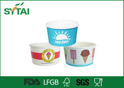 Cina 10 once 12 once 16 once Pape monouso gelato Coppe, Personalizzato riciclabile Frozen Yogurt Cup in vendita