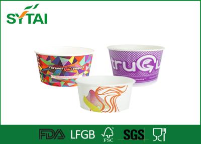 China O PE revestiu o costume descartável dos copos do gelado impresso com o logotipo à venda