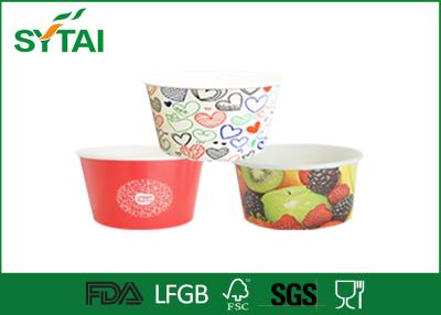 China A extra grande recicl recipientes impressos costume do gelado para o alimento frio à venda