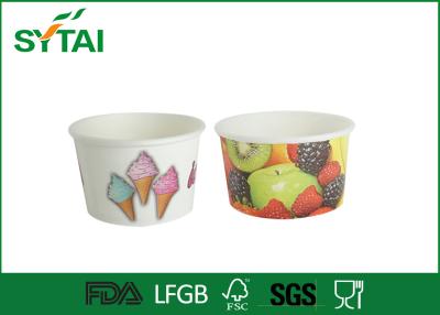 Cina tazze di carta del gelato 16oz/carta eliminabile biodegradabile delle ciotole del gelato in vendita