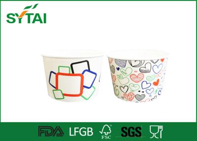 Cina Il gelato della carta dell'inchiostro del commestibile di 4 Oz foggia a coppa la stampa di Flexo amichevole in vendita