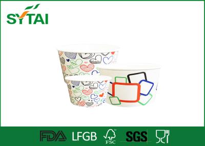 Cina Le ciotole su ordinazione del gelato di stampa della grande capacità incartano 16oz biodegradabile in vendita