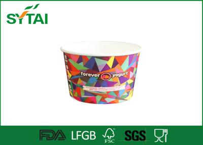 Cina Il PE ha ricoperto stampa di carta di Flexo di 8/12/16 la piccola tazze del gelato di Oz in vendita