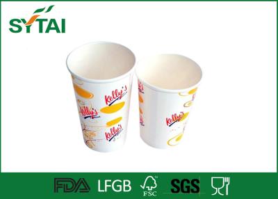 Cina 22 tazze di carta riciclabili di logo su ordinazione di Oz per caffè, modello del carattere in vendita
