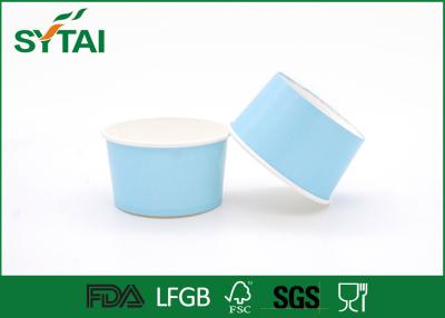 Cina Tazze di carta riciclate logo blu del gelato, ciotole eliminabili del gelato di Customizea in vendita