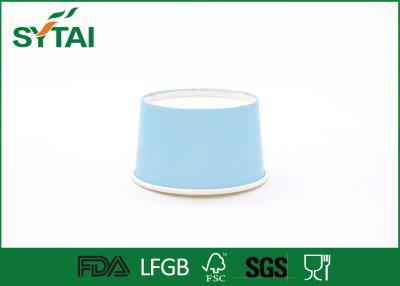 Cina Tazze di carta riciclate logo blu del gelato, ciotole eliminabili del gelato di Customizea in vendita