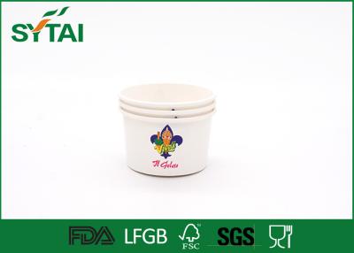 Cina La dimensione di 6 Oz 240 ml del Libro Bianco di gelato amichevole eco- eliminabile foggia a coppa impermeabile in vendita
