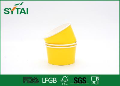 Cina Il gelato di carta giallo su misura semplice lancia logo eliminabile stampato in vendita
