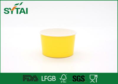 Cina Il gelato di carta giallo su misura semplice lancia logo eliminabile stampato in vendita