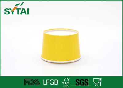 Cina Il gelato di carta giallo su misura semplice lancia logo eliminabile stampato in vendita