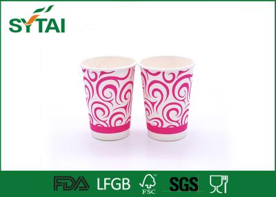 Cina La progettazione rosa 8 Oz del cerchio ha riciclato la stampa di flexo della tazza di carta della stampa di Flexo in vendita