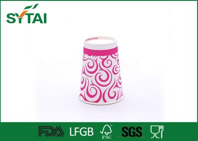 China Projeto cor-de-rosa do círculo cópia reciclada 8 onças do flexo do copo de papel da cópia de Flexo à venda