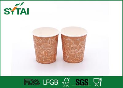 Cina 7 OZ hanno personalizzato le tazze di carta a parete semplice per caffè/tè/bevanda, accettano progettano in vendita