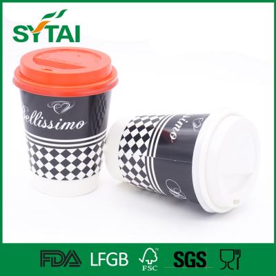 Cina tazze di carta doppie eliminabili 4-18oz con Flexo/stampa offset, Eco amichevole in vendita